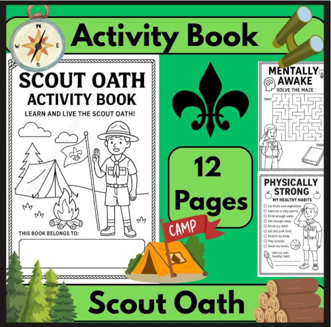 Scout Values Activity Book | Printable Character Workbook for Kids ...