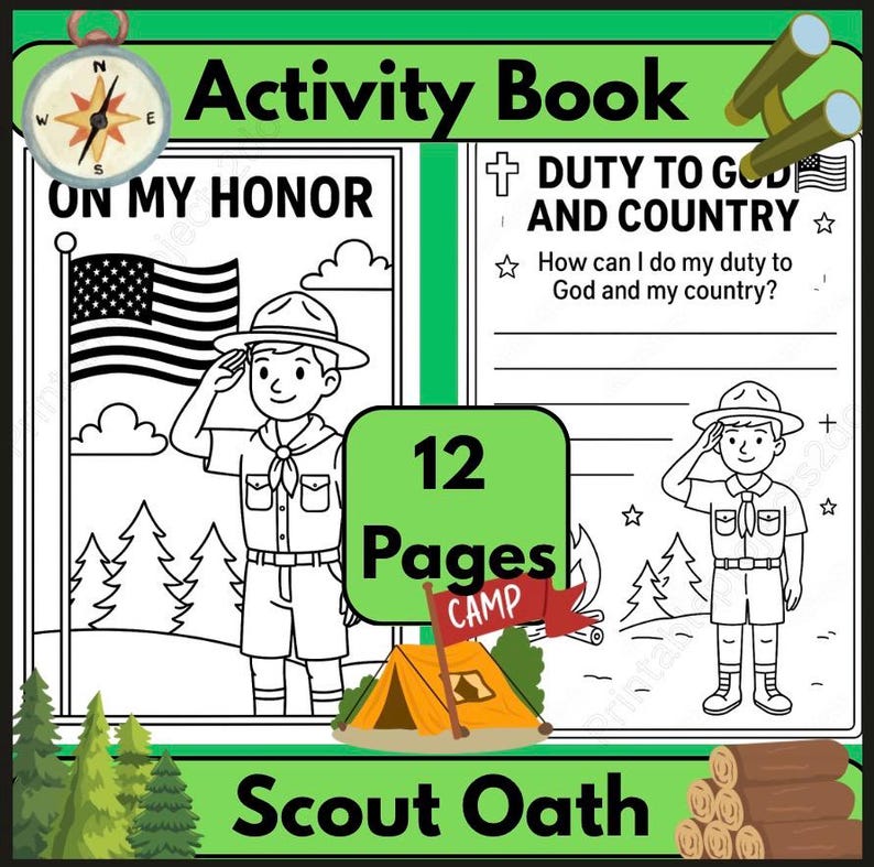 Scout Values Activity Book | Printable Character Workbook for Kids ...