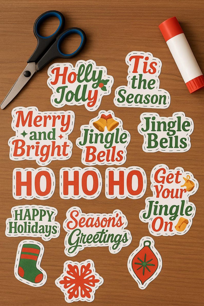 Ugly Christmas Sweater Cut & Paste Kit – Kids Printable Activity ...