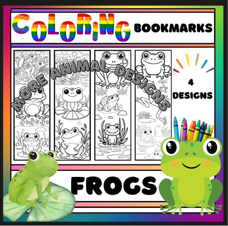 Frog Writing Paper Printable, Kids Story Sheets, Homeschool PDF (6 ...