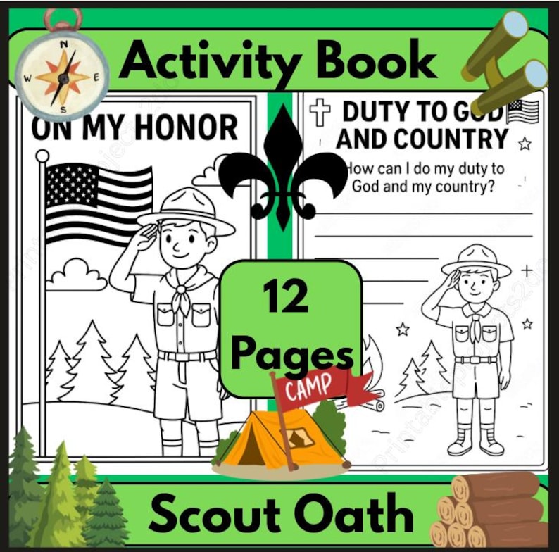 Scout Values Activity Book | Printable Character Workbook for Kids ...