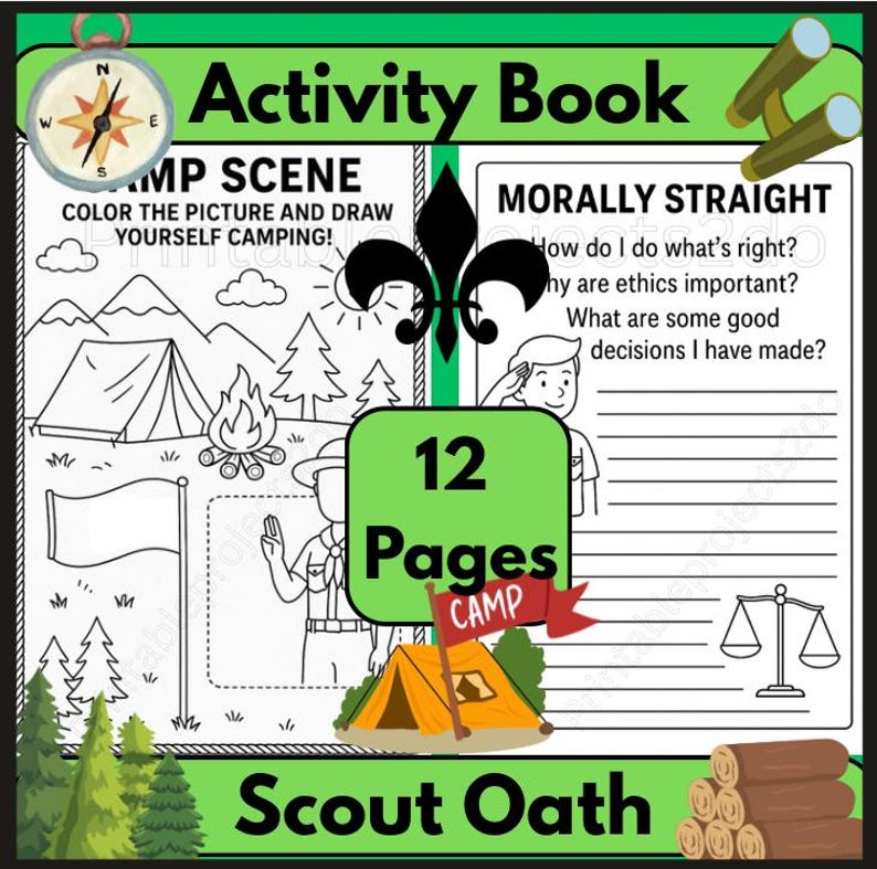 Scout Values Activity Book | Printable Character Workbook for Kids ...