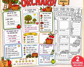 Apple Orchard Scavenger Hunt: Farm Field Trip Activity (PDF) - Etsy