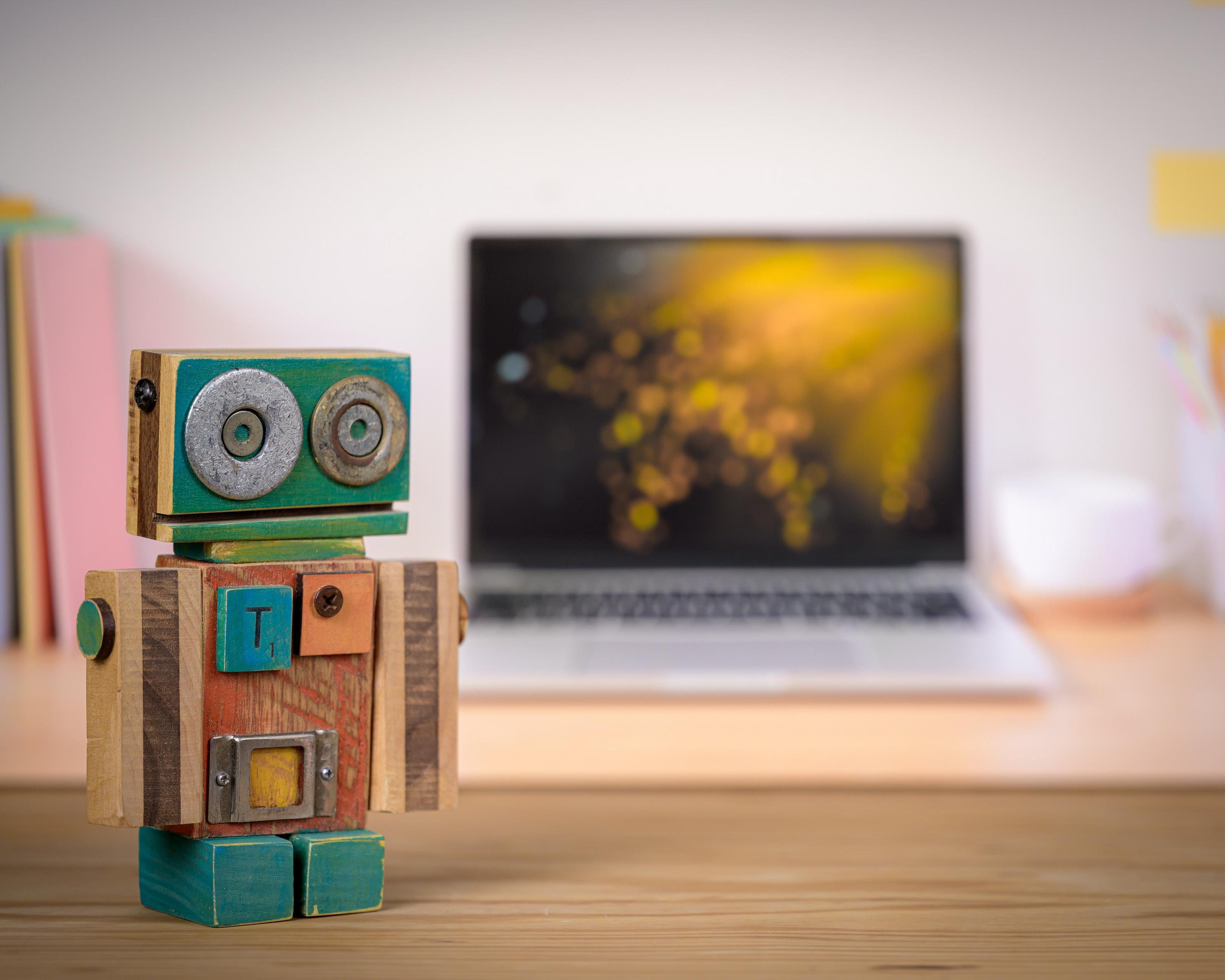 Artbot "tank" - Wooden Robot, Unique Gift, Handmade, Upcycle, Desk ...