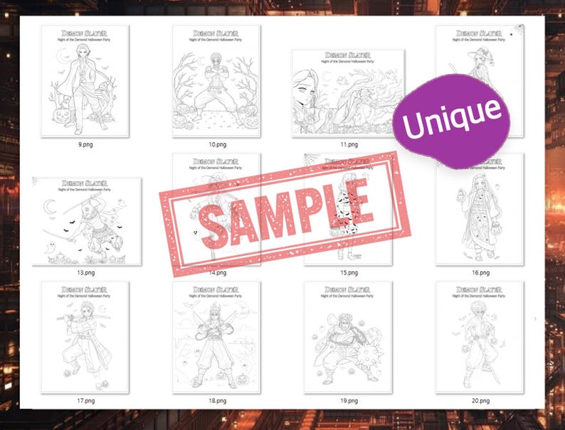 Demon Slayer Halloween Coloring Pages – Anime Costume Edition (20 ...