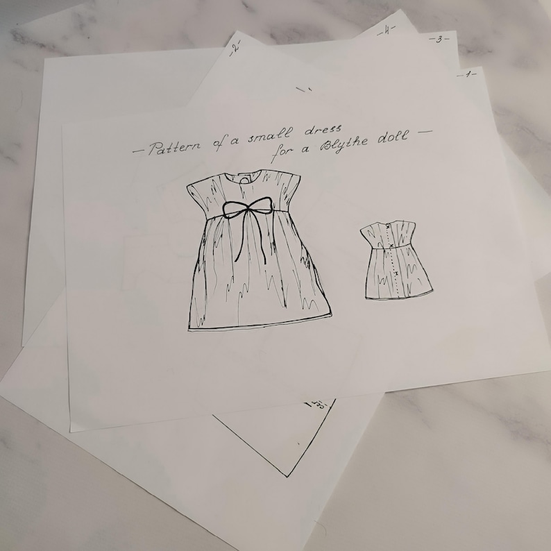 PDF Sewing Pattern Little Black Dress for Fashion Doll Body - Etsy Canada