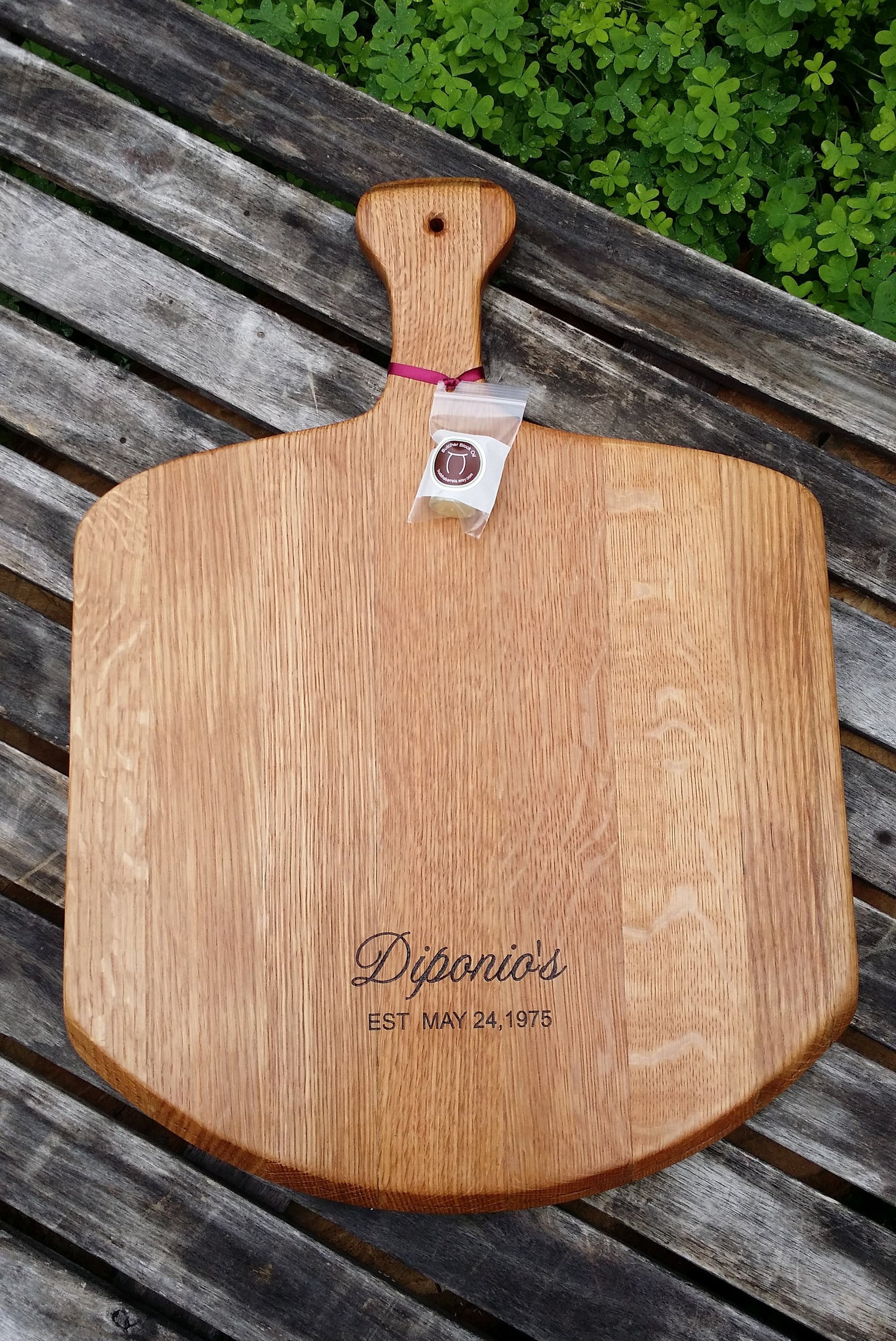 Wine Barrel Head Breadboard Bakers Paddle Serving Tray - Etsy