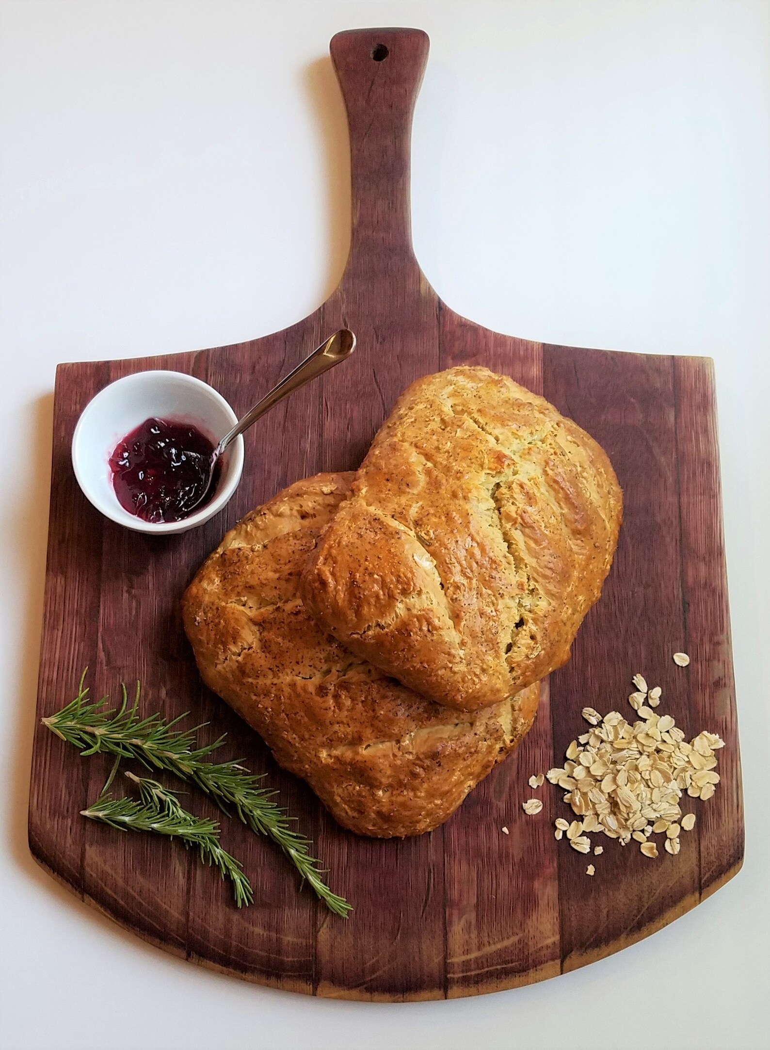 Wine Barrel Head Breadboard Bakers Paddle Serving Tray - Etsy