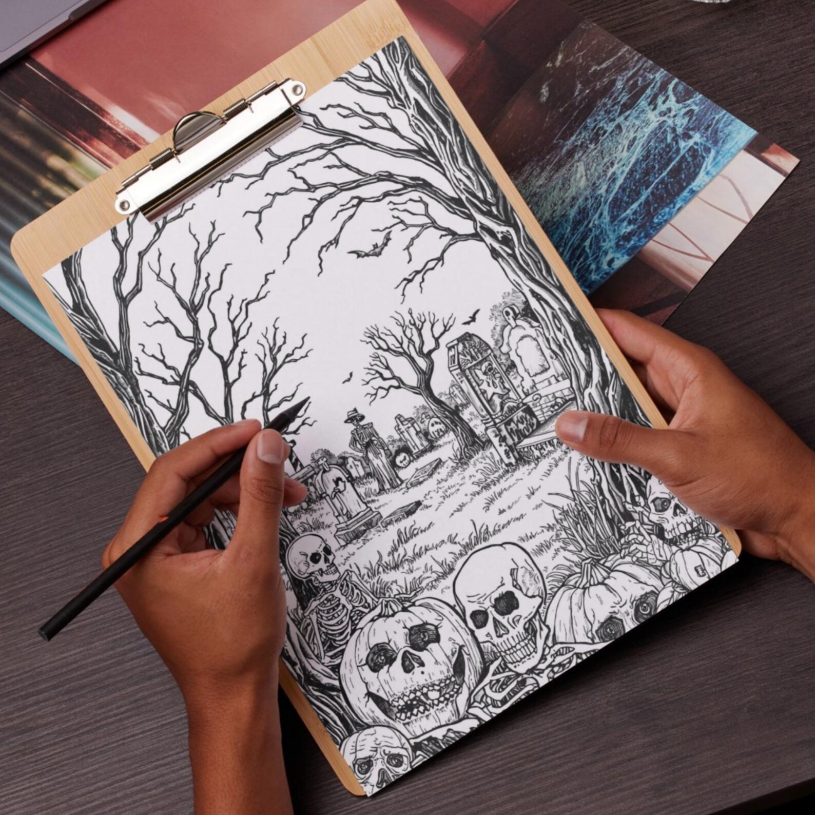 Halloween Colouring Pages | 15 Printable Spooky Line Art Sheets | Witch ...