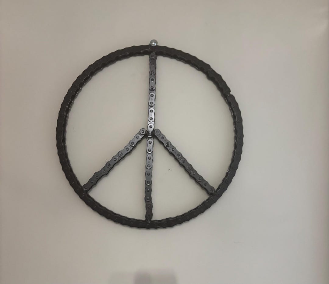 Metal Peace Sign - Etsy
