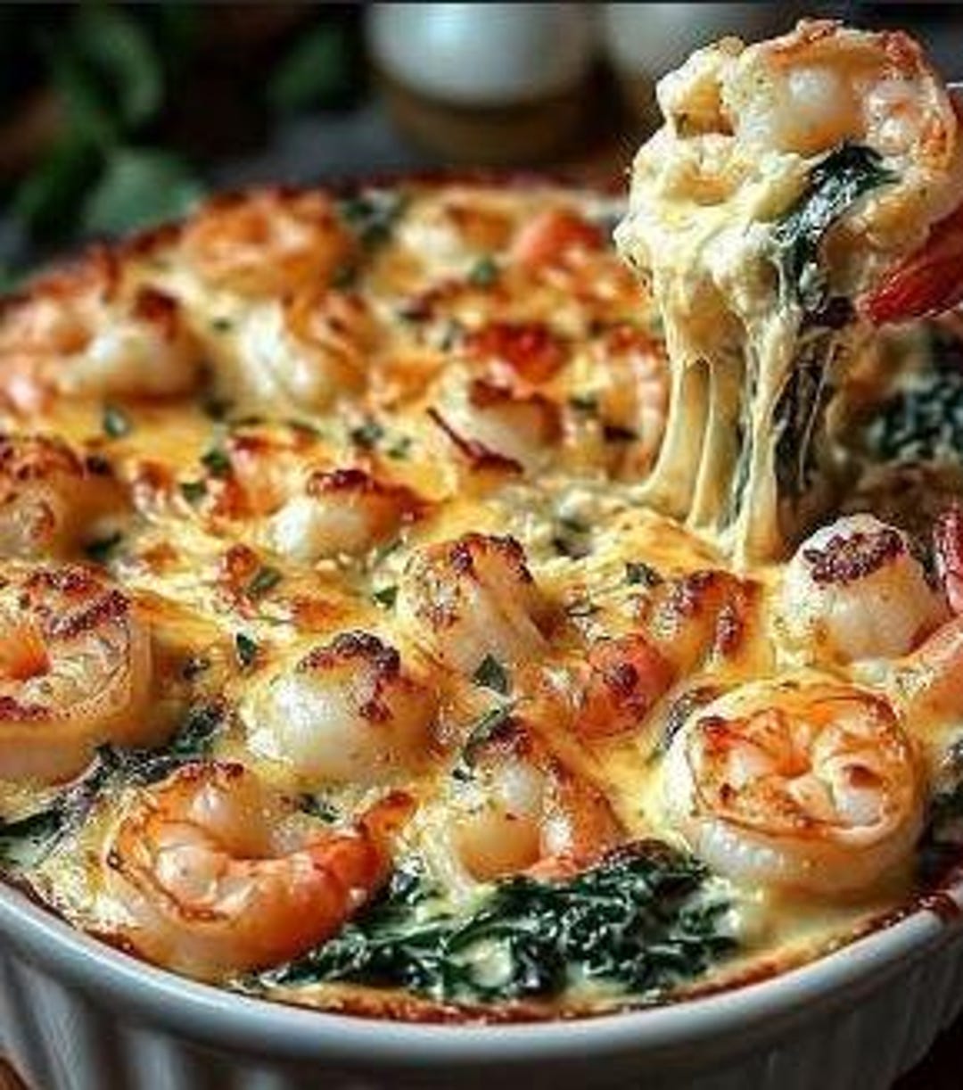 Cheesy Rich and Creamy Shrimp and Crab Spinach Dip Recipe PDF (digital ...