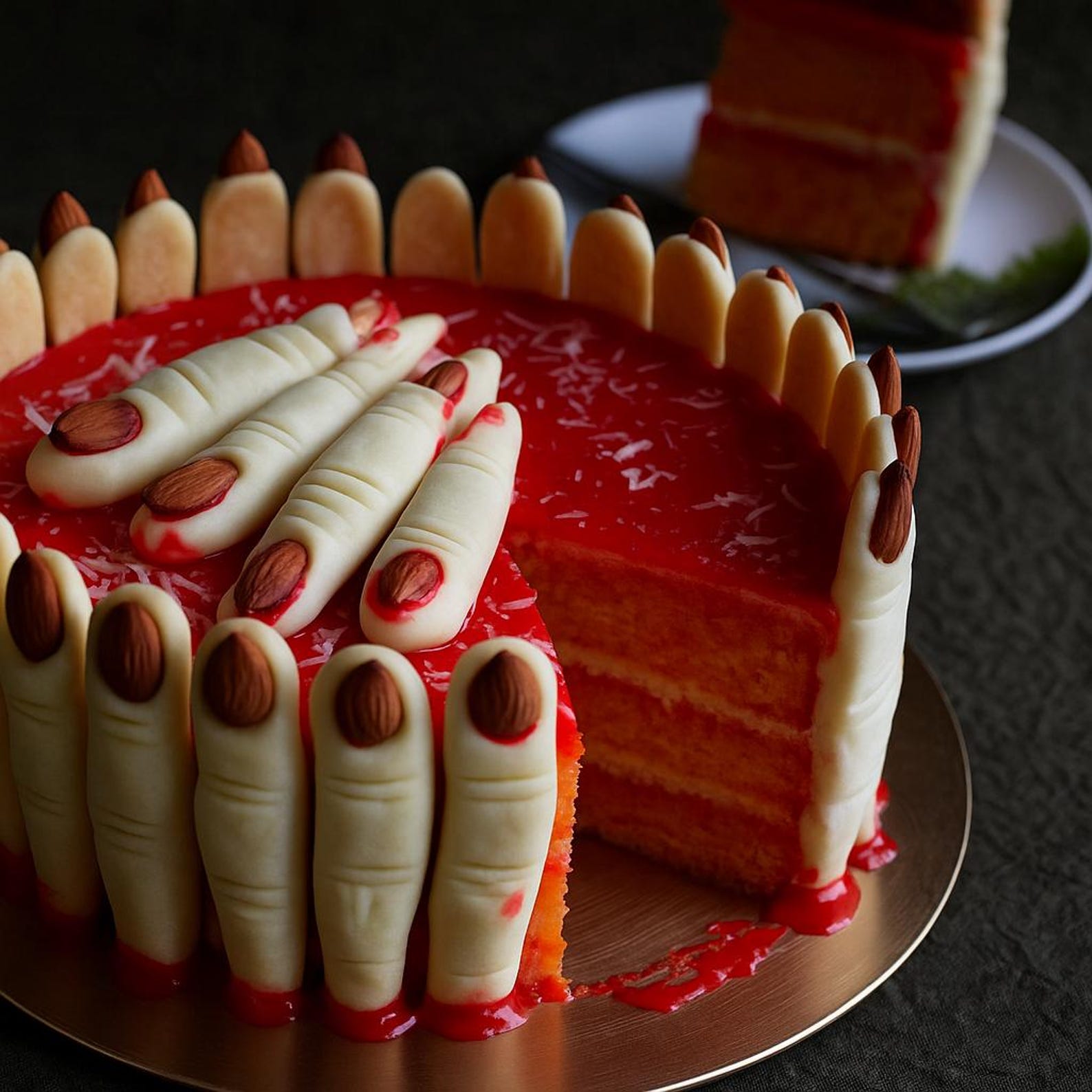 Spooky Finger Cake A Creepy Halloween Showstopper Recipe PDF (digital ...