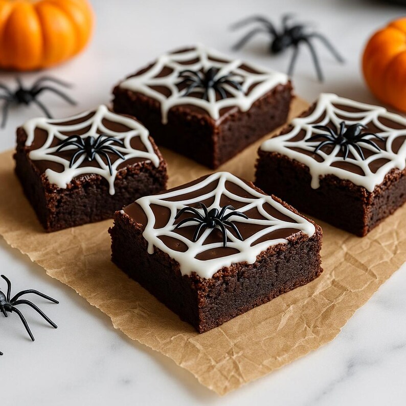 Spooky Spiderweb Brownies Recipe PDF (digital Download) - Etsy