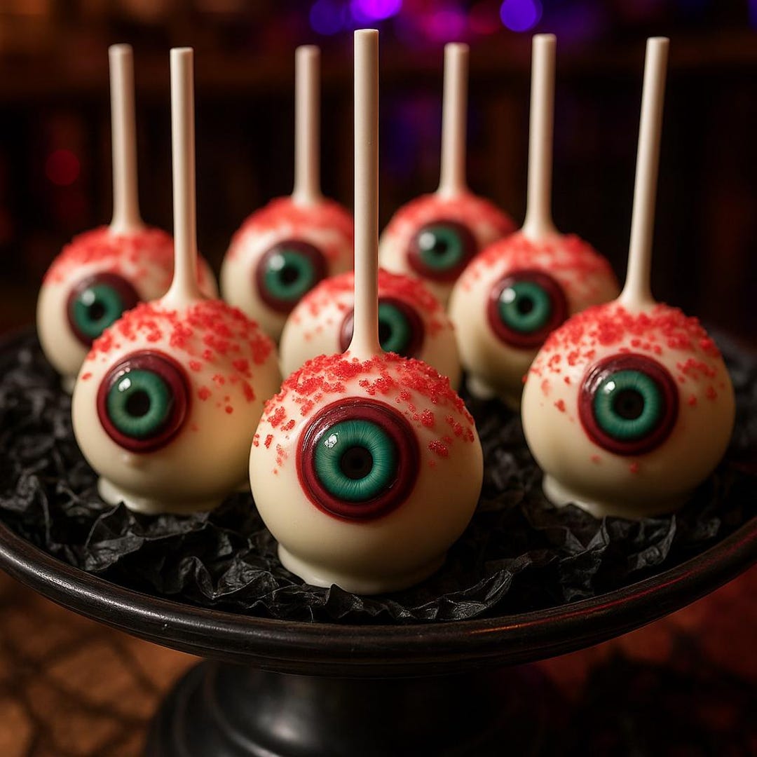 Eyeball Cake Pops Spooky Fun and Delicious Recipe PDF (digital Download ...