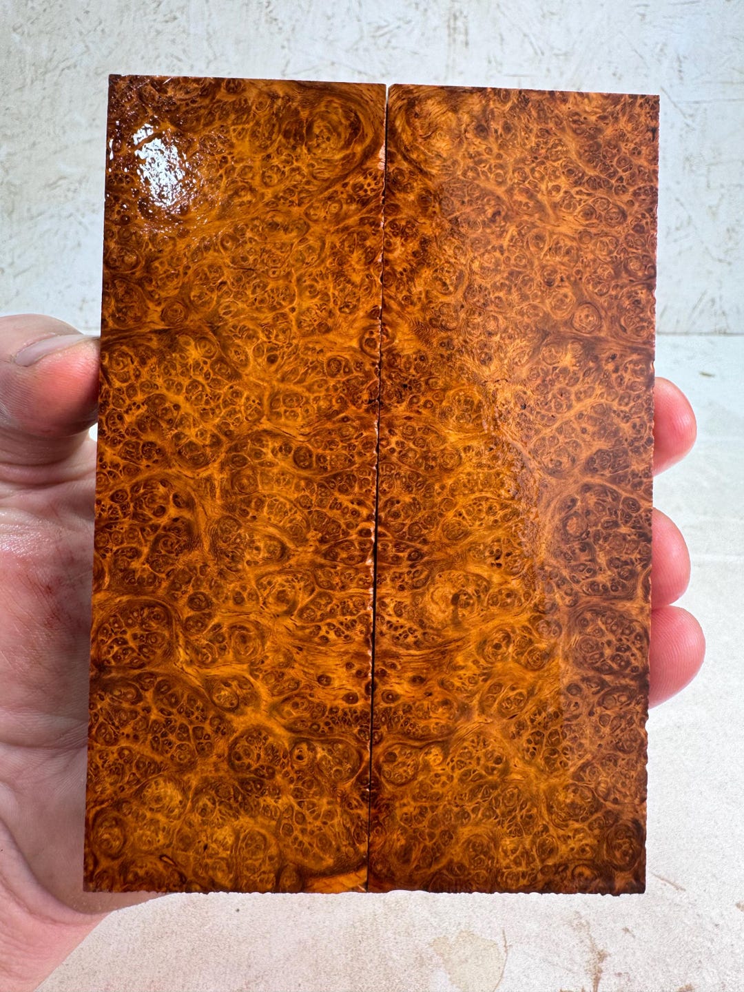 Stabilized Amboyna Burl Knife Scales – SAB 805 - Etsy