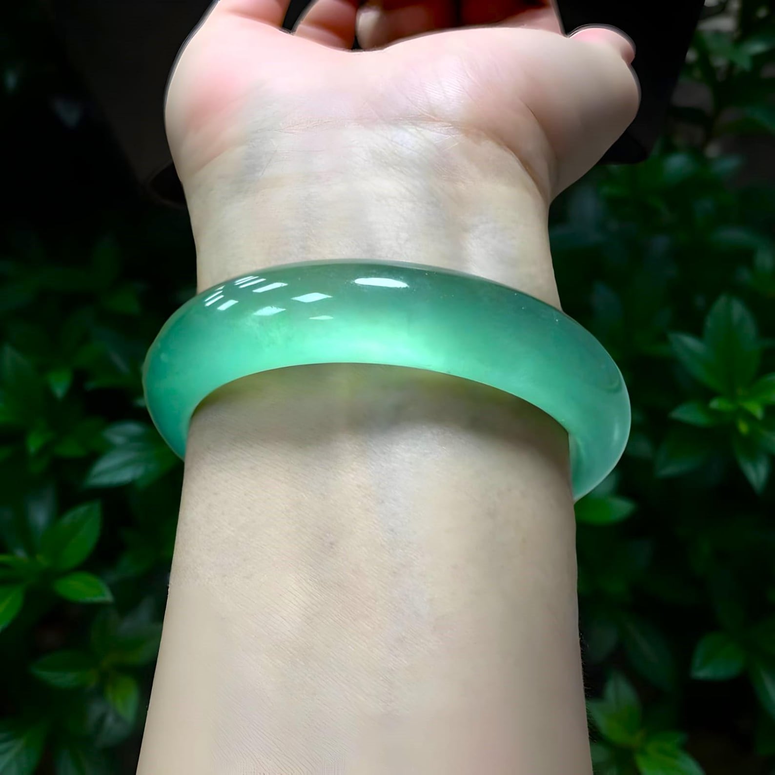 Natural Green Ice Jade Bangle|jadeite Jade Gemstone Healing Bangle ...