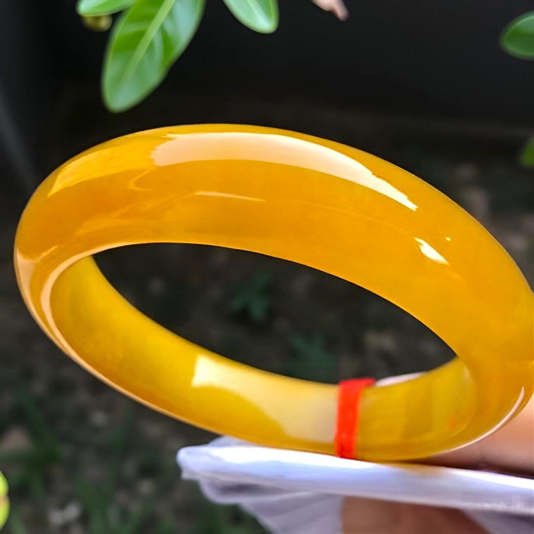 Original!!! Yellow Jade Bangle|real Yellow Ice Jade Bangle Bracelet ...