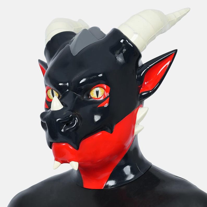 Silicone Volcano Dragon Hood for Cosplay Costumes Full Head Furry Lover ...