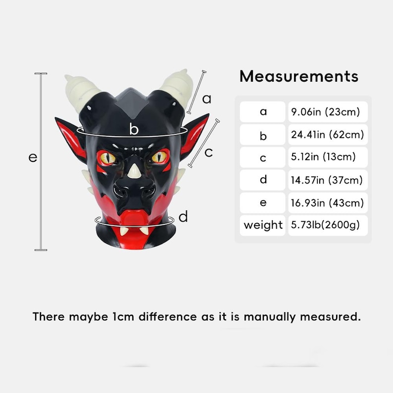Silicone Volcano Dragon Hood for Cosplay Costumes Full Head Furry Lover ...
