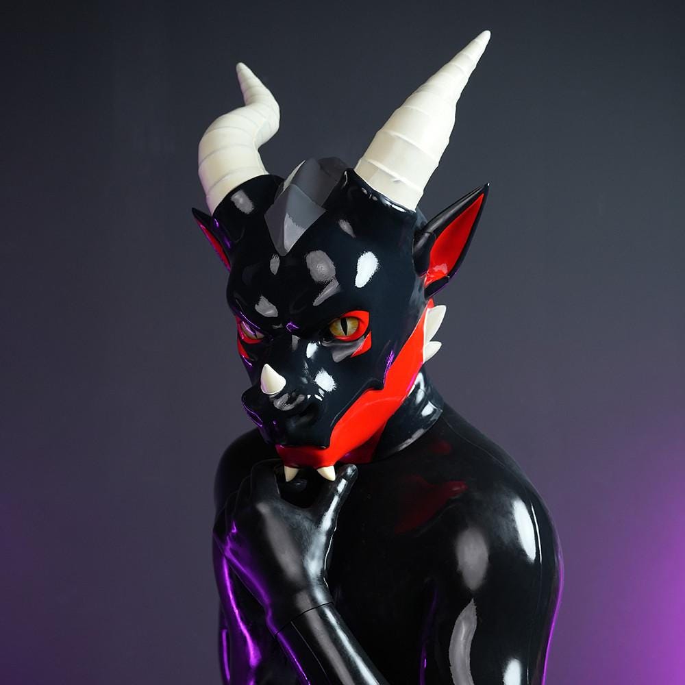 Silicone Volcano Dragon Hood for Cosplay Costumes Full Head Furry Lover ...