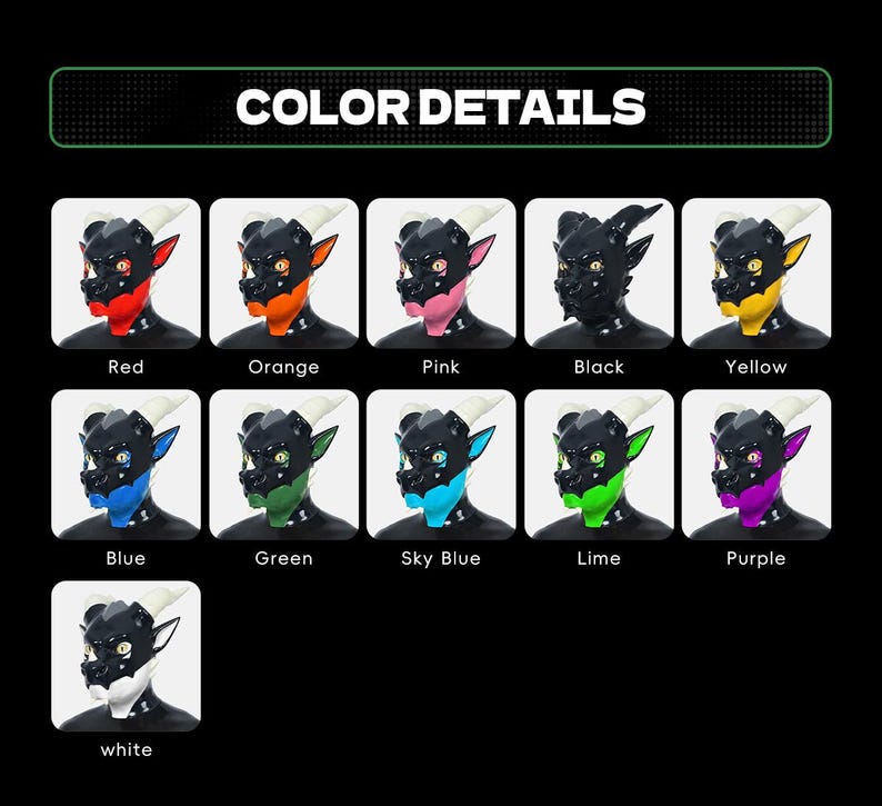Silicone Volcano Dragon Hood for Cosplay Costumes Full Head Furry Lover ...