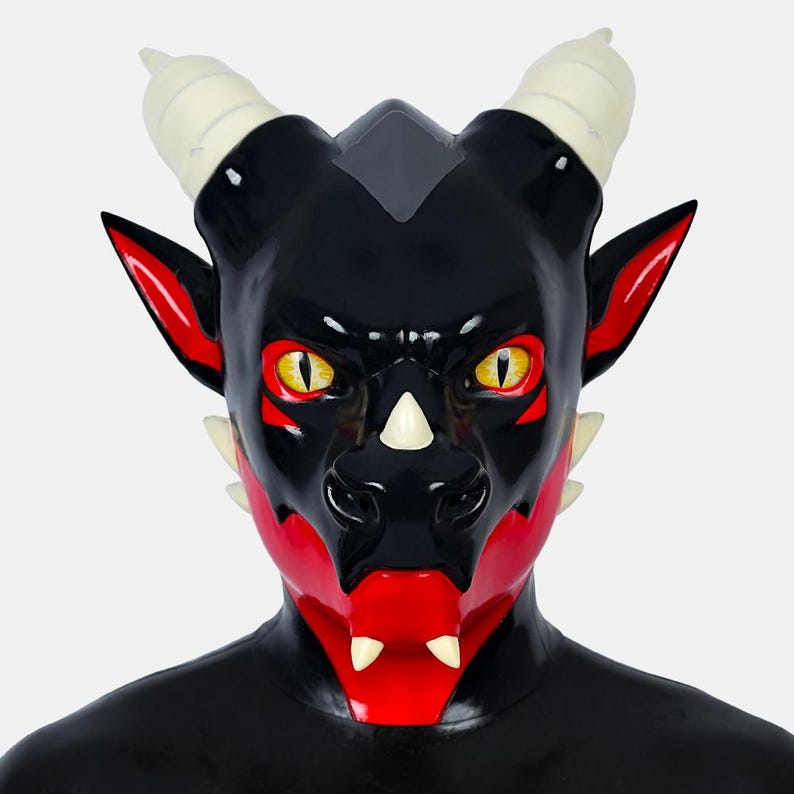 Silicone Volcano Dragon Hood for Cosplay Costumes Full Head Furry Lover ...