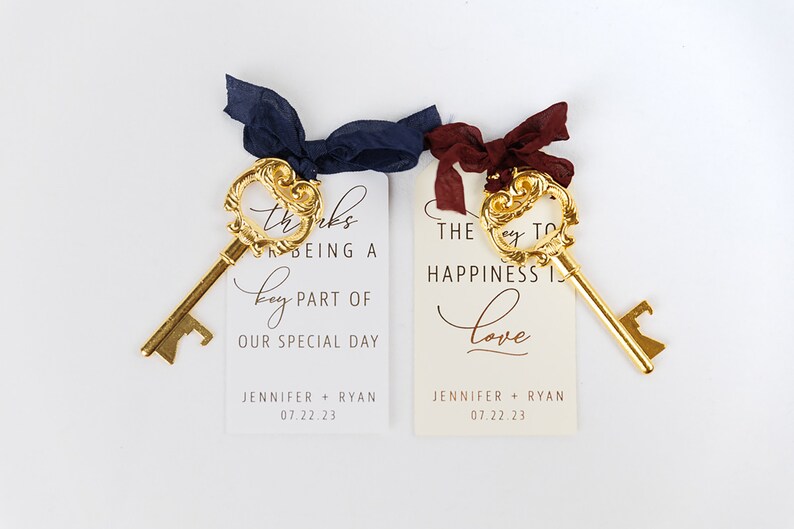 25 Key Bottle Opener Wedding Favor (gold), Key Bottle Openers, Key ...