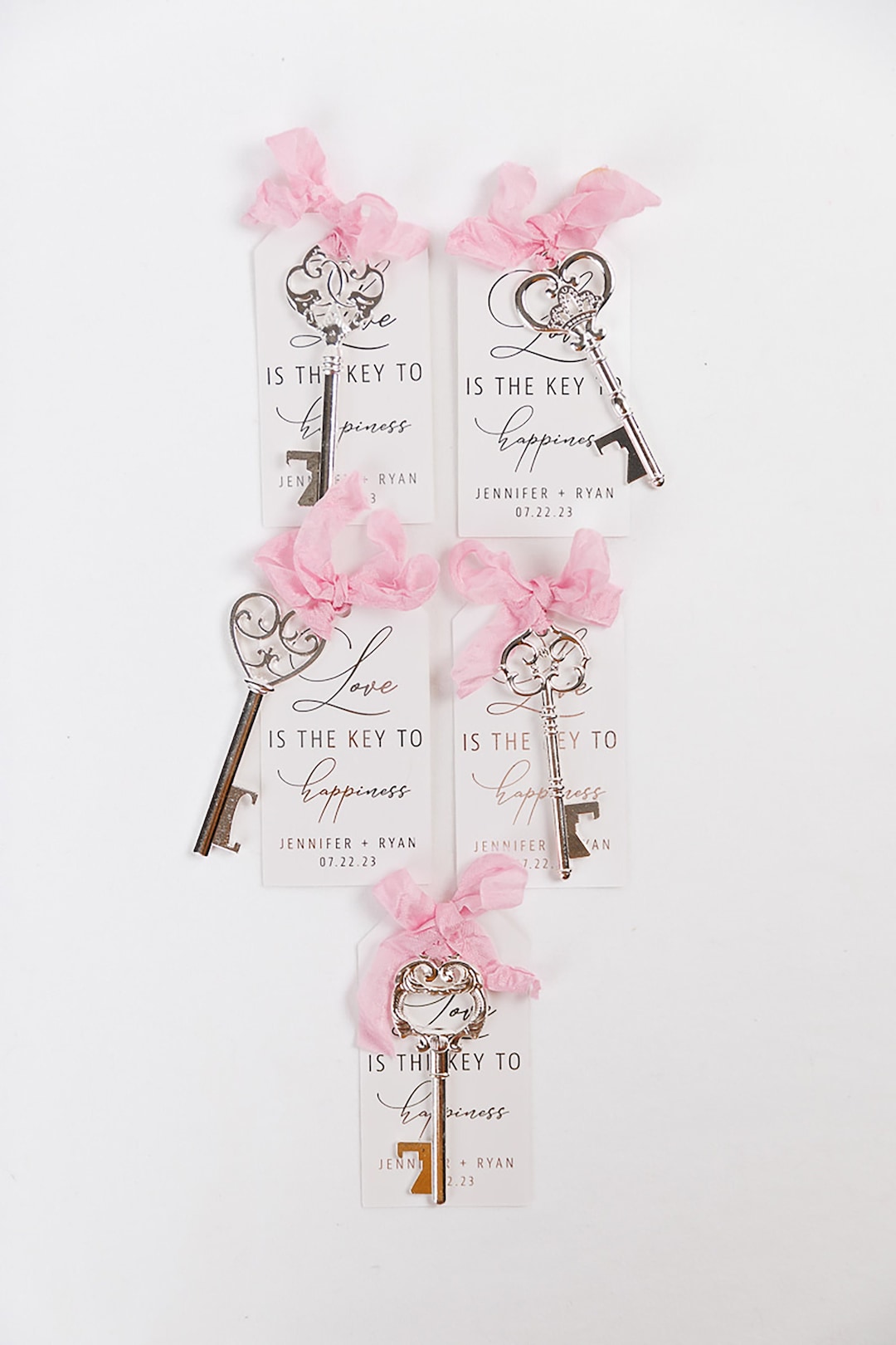 25 Key Bottle Opener Wedding Favor (silver), Key Bottle Openers, Key ...
