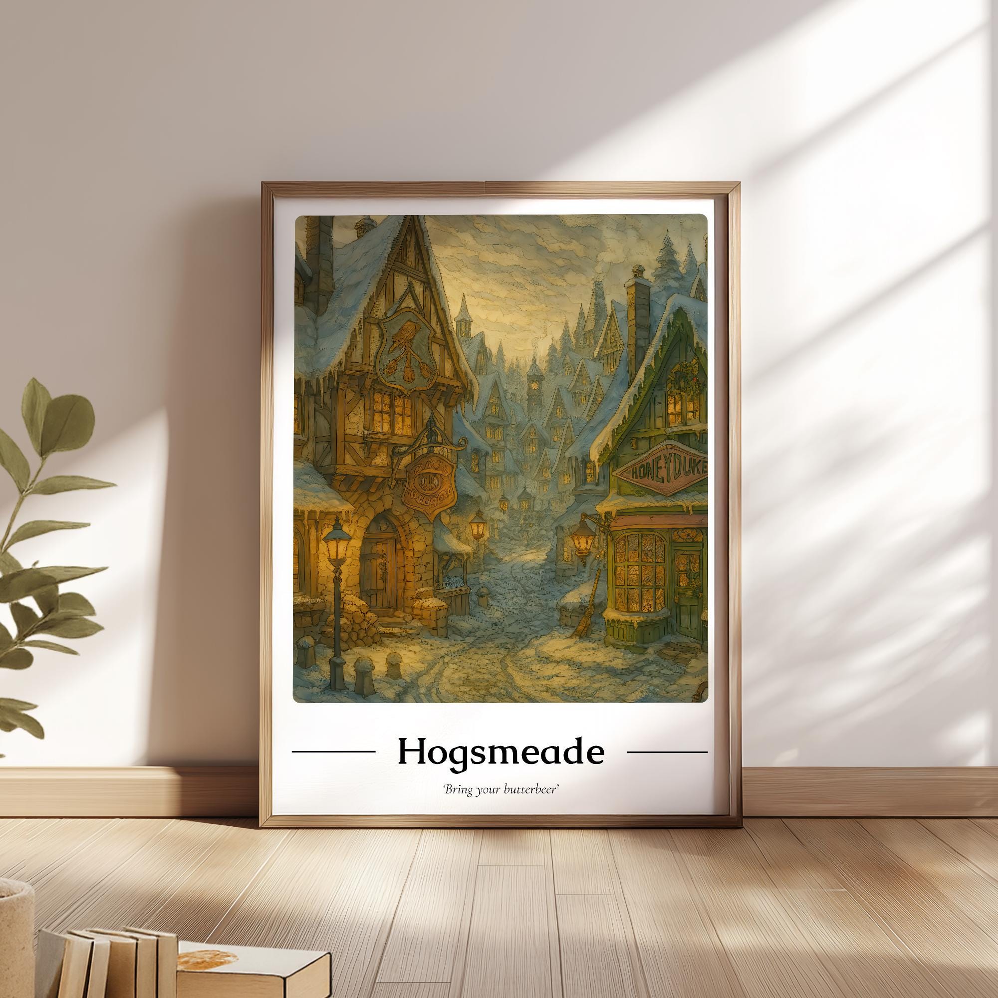 Harry Potter Hogsmeade Village Print | Wizarding World Wall Art ...
