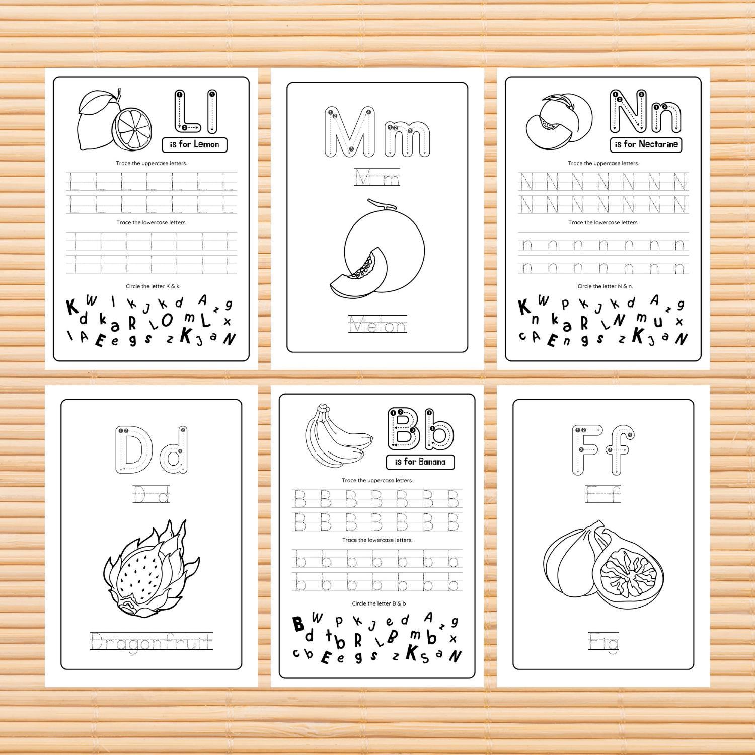 Alphabet Tracing Worksheets for Kids | ABC Writing Practice | 26 ...