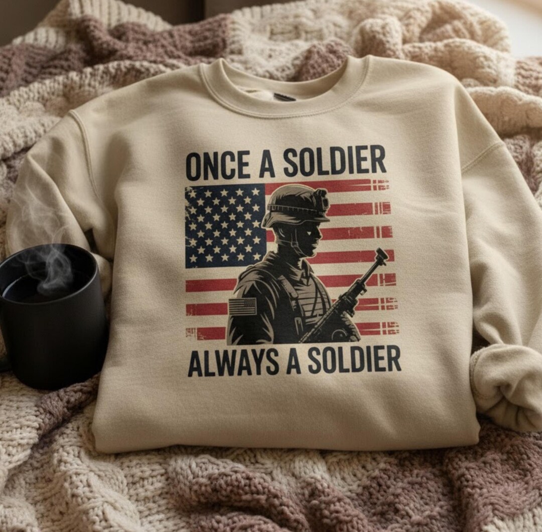 US Once a Soldier Always a Soldier T-shirt Design | American Flag ...