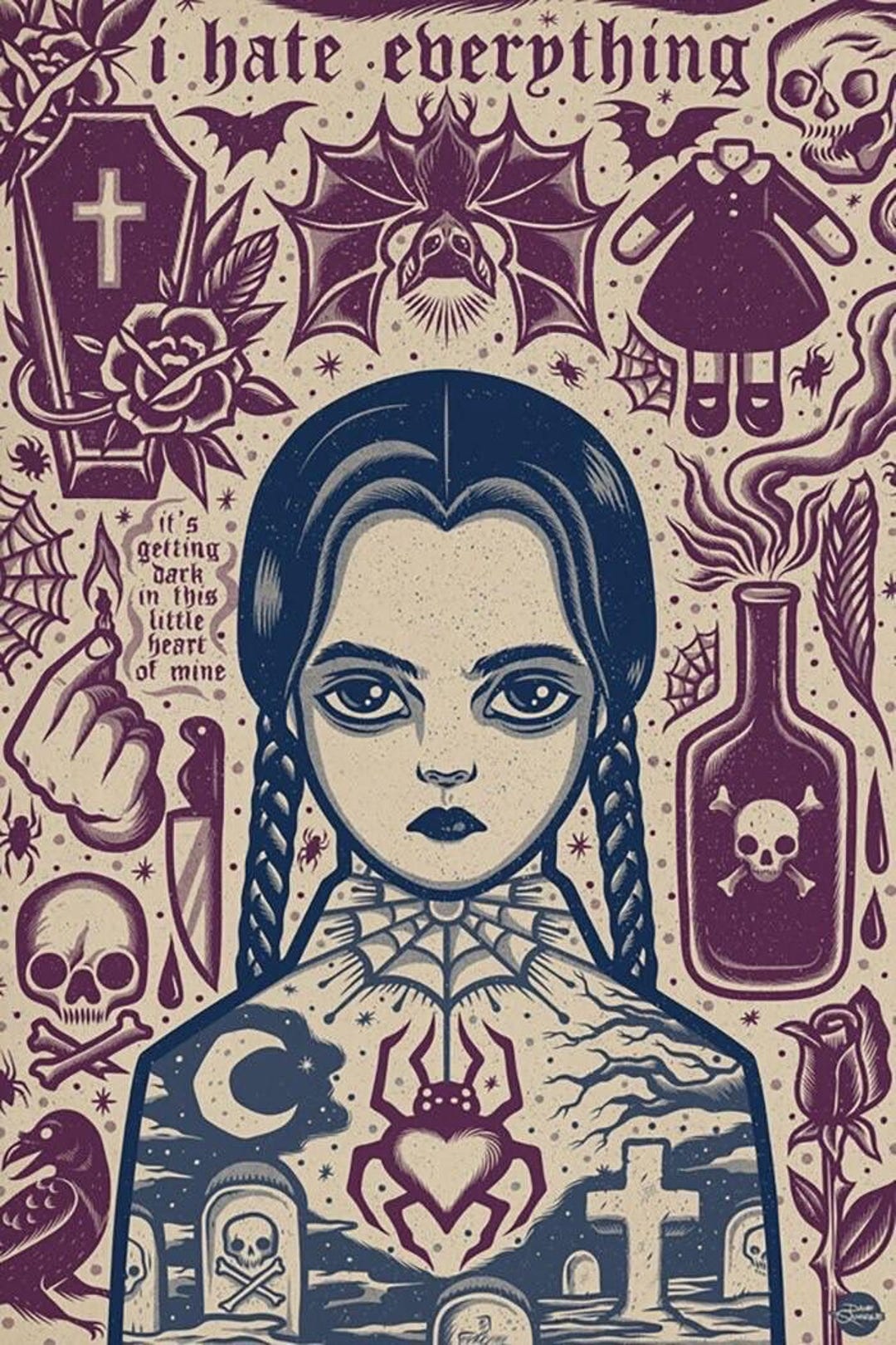 Addams Family Wednesday Fabric: 100% Polyester Crafting & Apparel ...