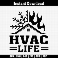 HVAC for Life SVG - Etsy