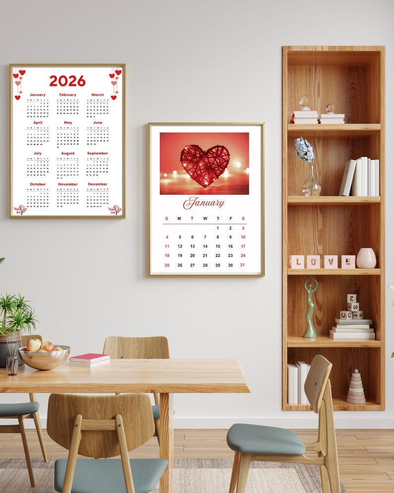 Love Calendar 2026 for Couples - Etsy UK