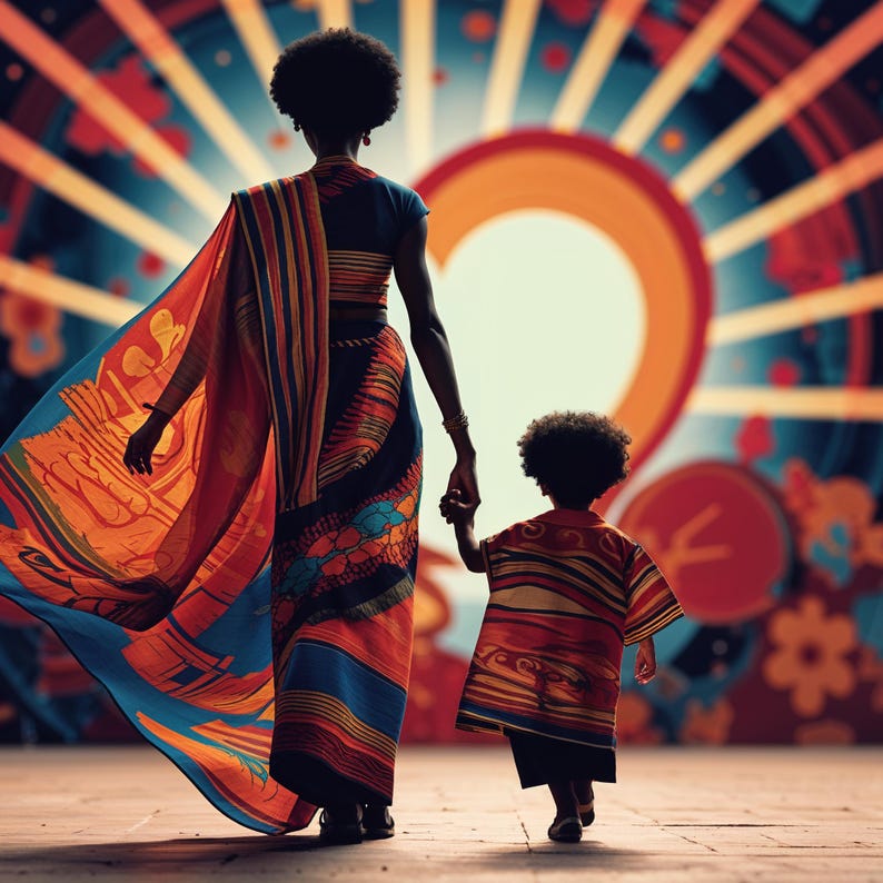 Set of 10 Digital Posters Powerful Black Woman – Vibrant Art Print ...