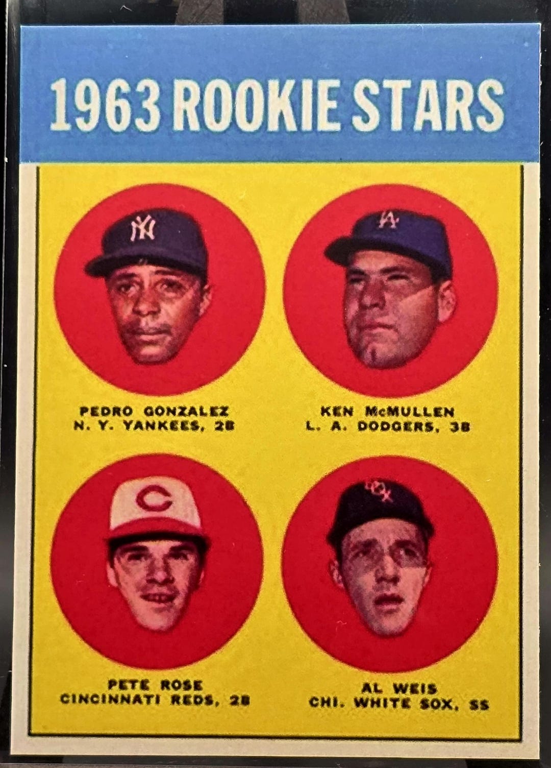 Pete Rose 1963 Topps Rookie Card Reprint - Etsy