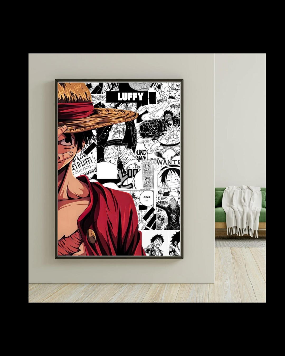 Luffy One Piece Print: Vibrant Anime Manga Art, Luffy One Piece Print ...