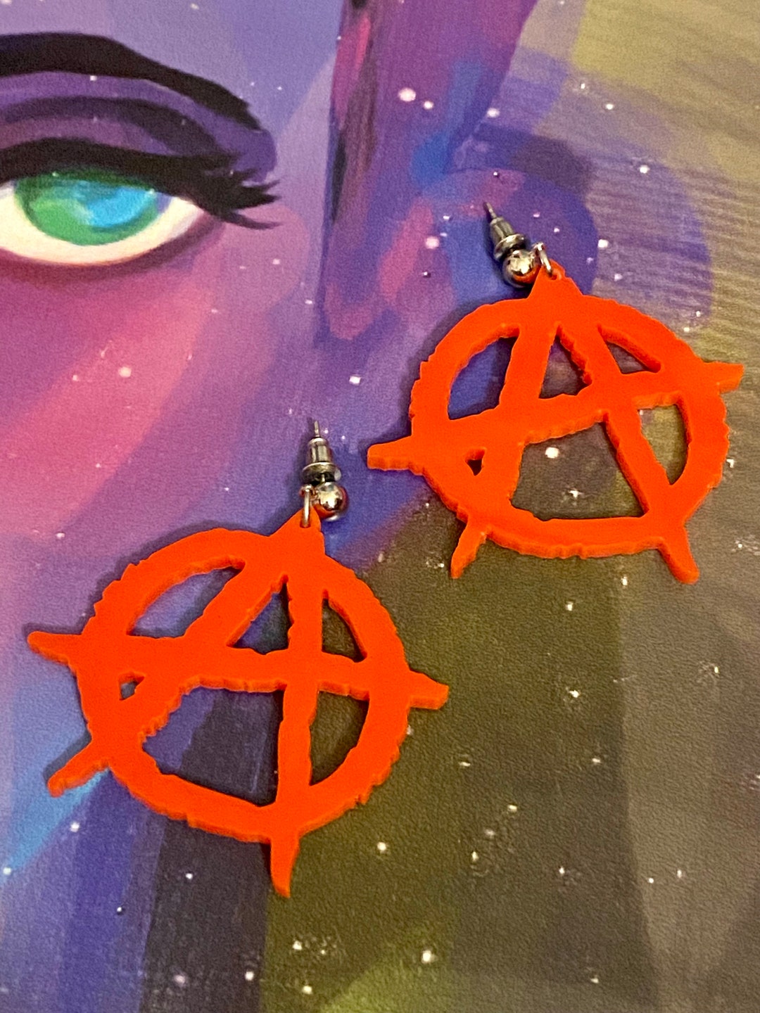 Anarchy Earrings - Etsy
