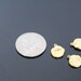 Matte Gold Tarnish Resistant Small Round Blank Bead Disk Connectors ...