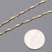 Gold Twisted Curb Bar Chain Loose Twisted Chain, Chain by Foot, Station ...