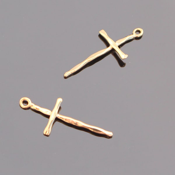Cross Charm - Etsy