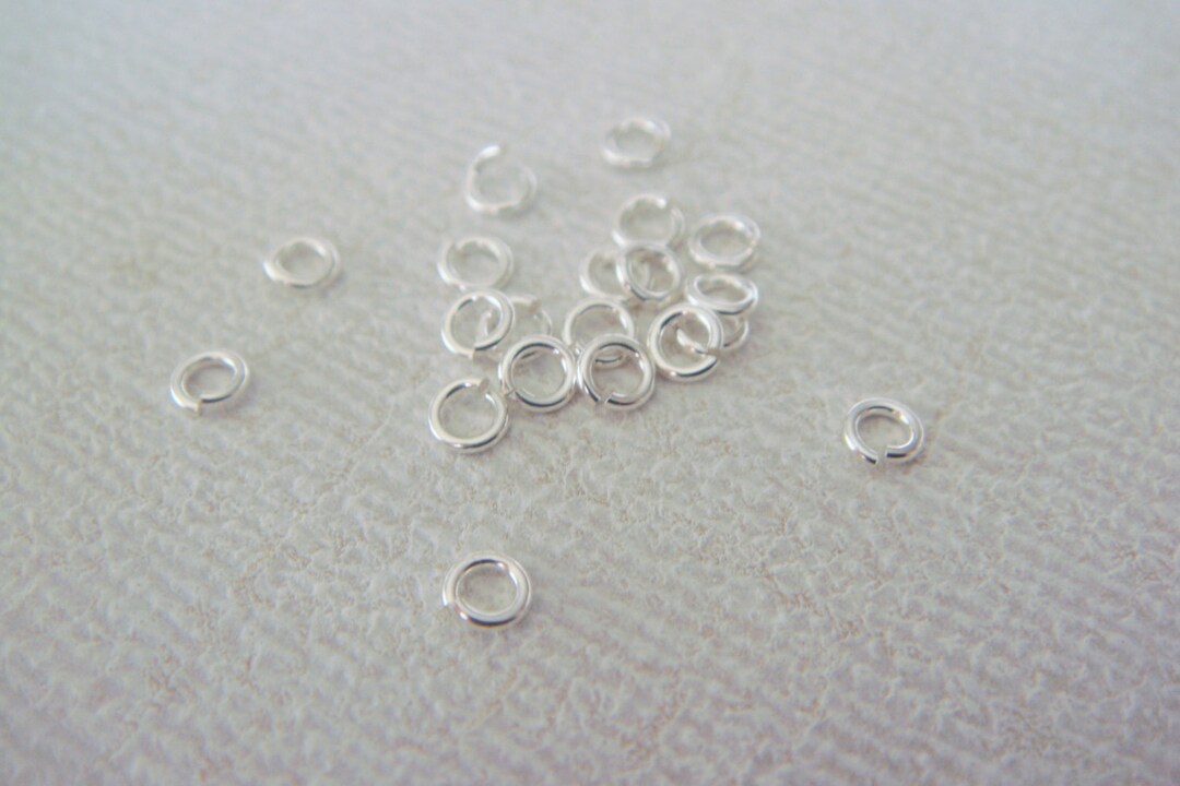 Sterling Silver Open Jump Rings, 3 Mm, 22 Gauge, 100 Pieces, HA4631 - Etsy