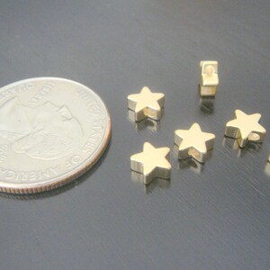 Matte Gold Tarnish Resistant Small Star Disk Pendant, Connectors ...