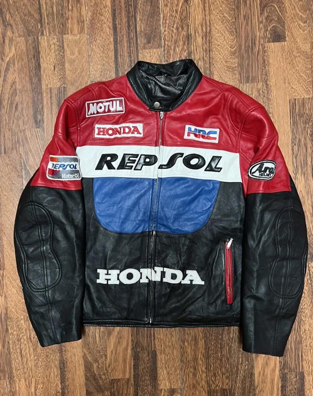 Handmade Honda Repsol Leather Motorcycle Jacket: Racing Biker Gear - Etsy