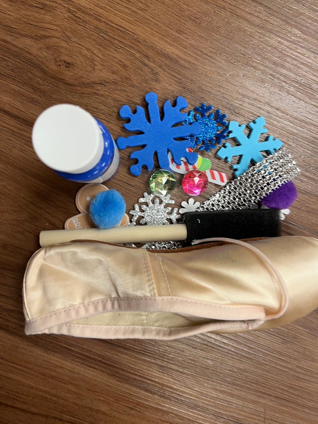 Pointe Shoe Craft Kit-ballet Shoes-pointe Shoes-paint Supply Craft Kit ...