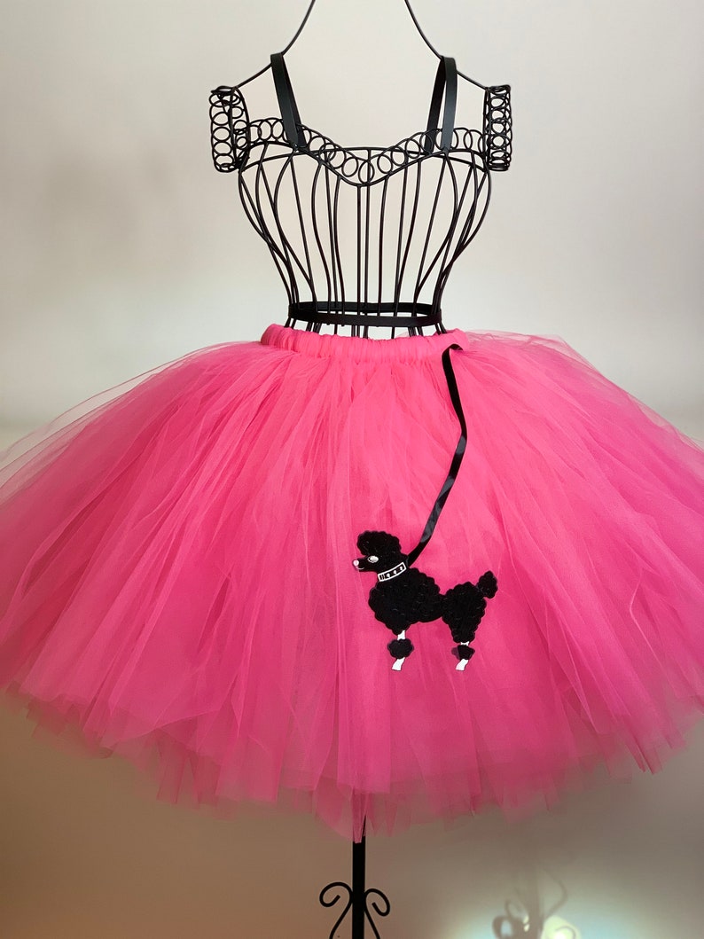 Poodle Skirt-pink-poodle Tutu Skirt-halloween Costume-poodle - Etsy