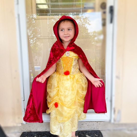 Red Riding Hood Cape-red-velvet-princess Hooded - Etsy