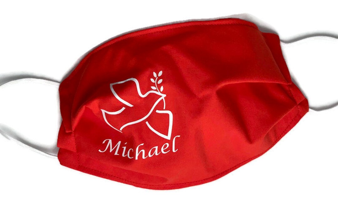 Personalized Confirmation Face Masks-red-cotton Face - Etsy