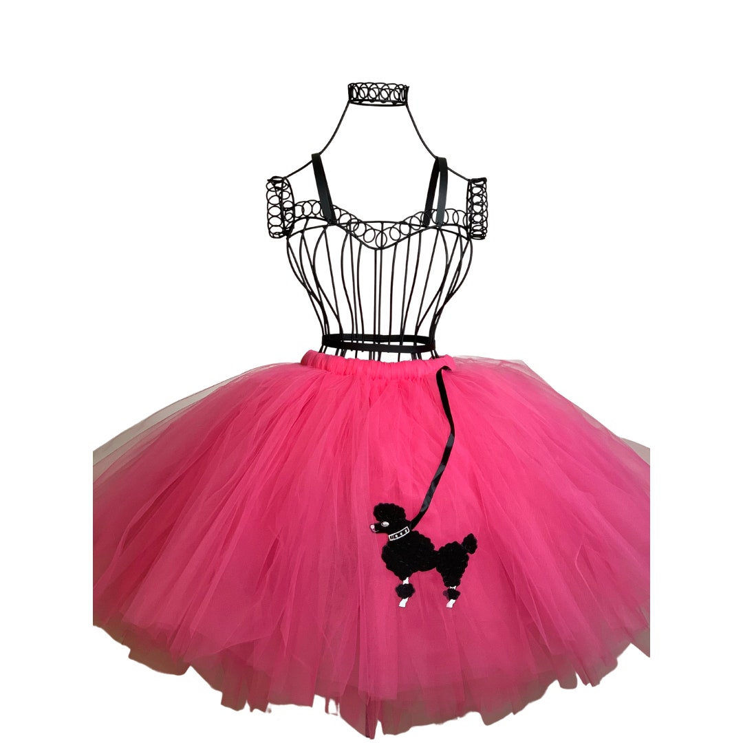 Poodle Skirt-pink-poodle Tutu Skirt-halloween Costume-poodle Skirt ...