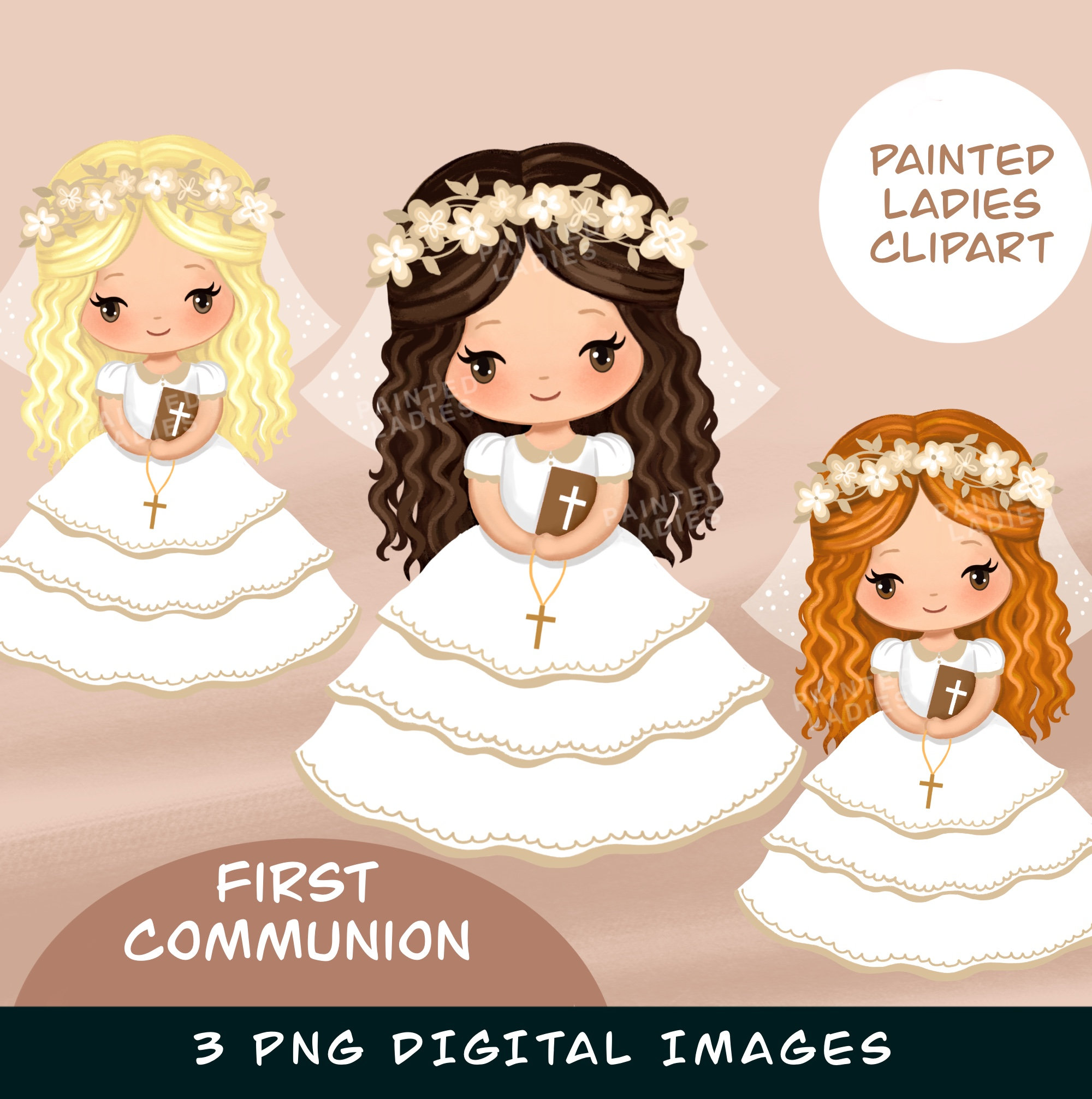 First Holy Communion Clip Art Girl